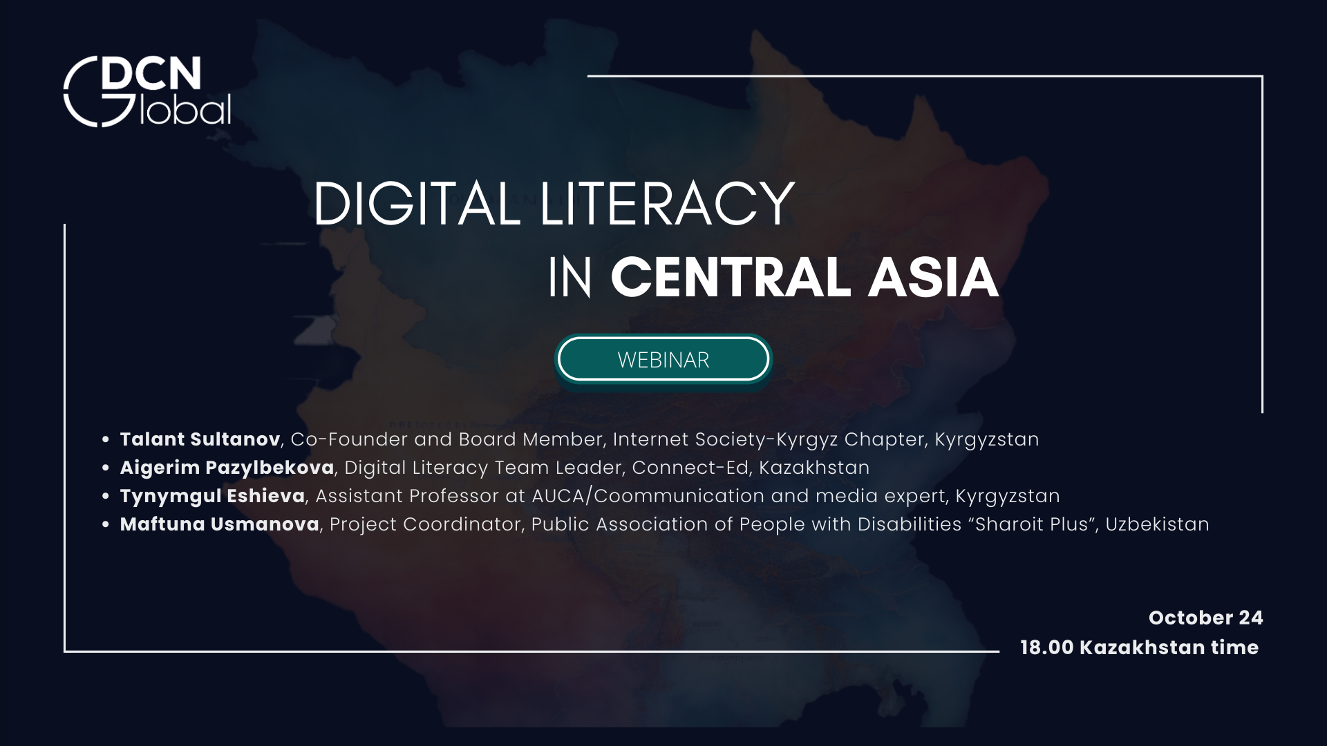 October 24: Digital Literacy in Central Asia